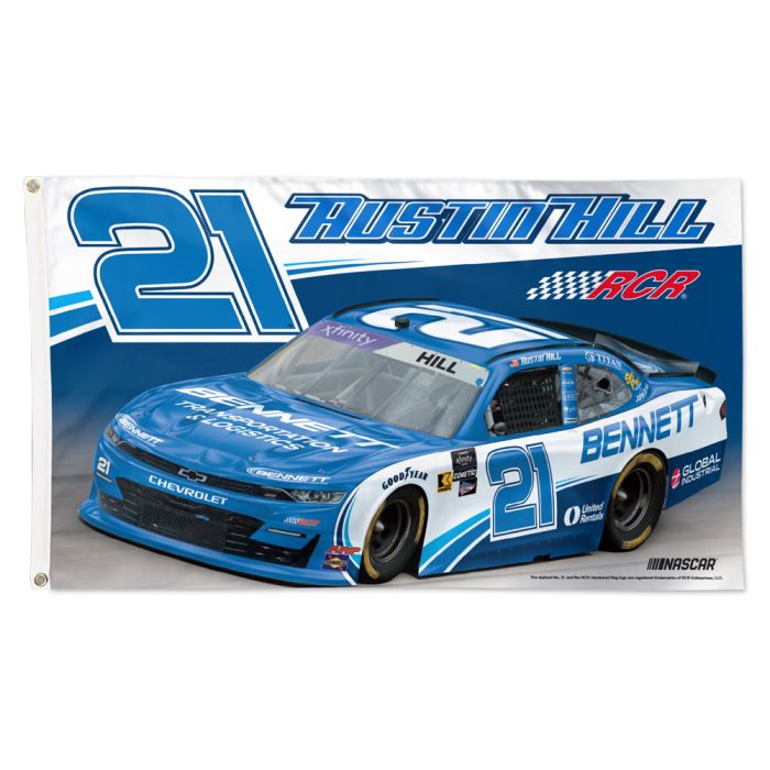 Austin Hill 2025 Bennett Deluxe 3' X 5' Flag – RCR Museum & Team Store