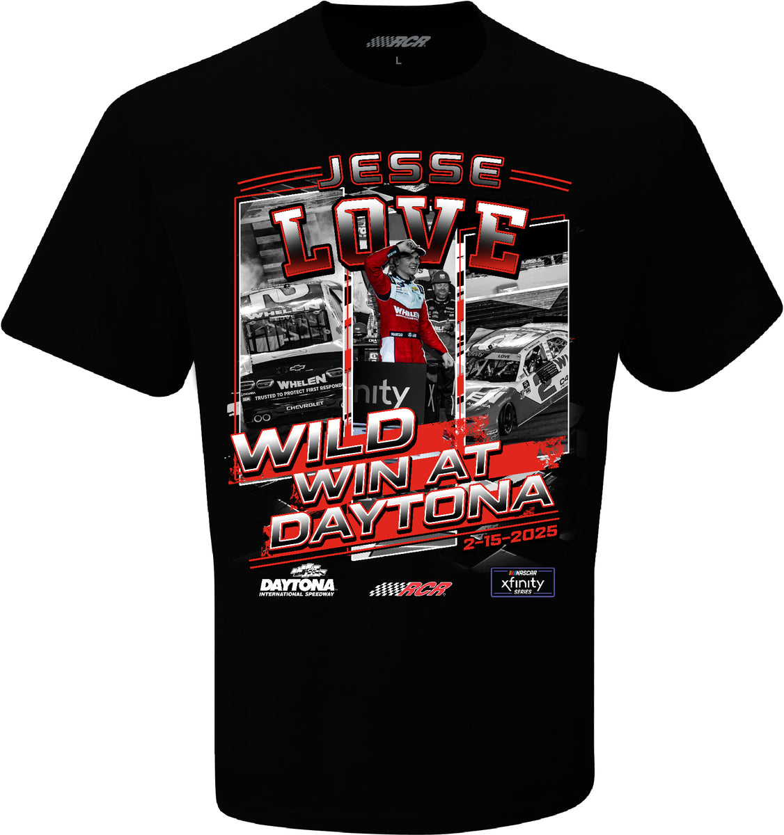 Jesse Love 2025 Daytona Race Win Tee – RCR Museum & Team Store