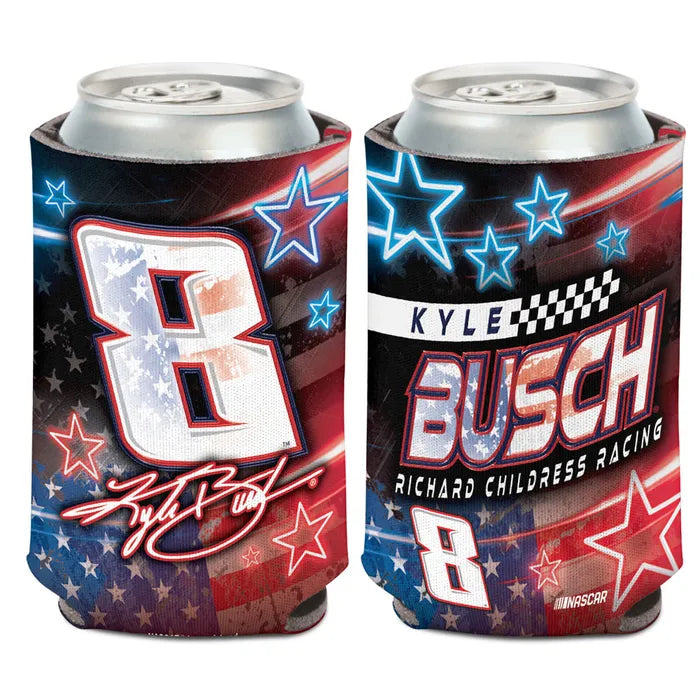 Kyle Busch No. 8 Patriotic 12 oz. Can Cooler – RCR Museum & Team Store