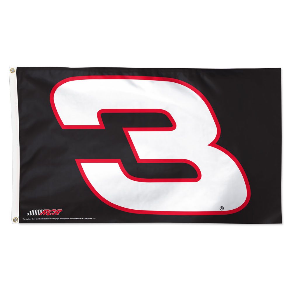 No. 3 Flag (one-sided) – RCR Museum & Team Store