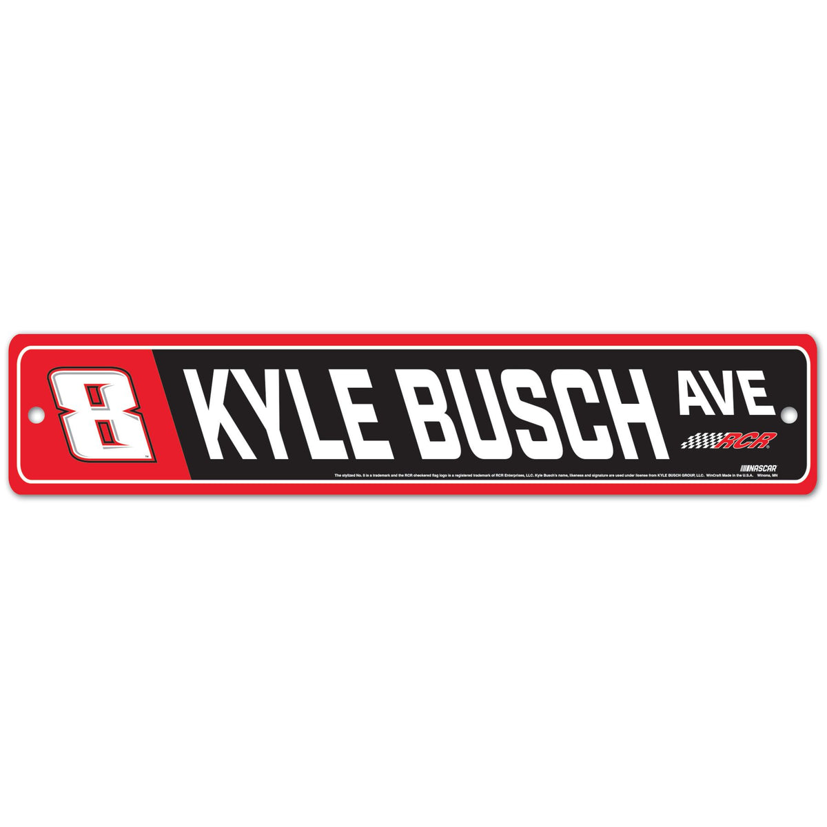 Kyle Busch No. 8 Street Sign – RCR Museum & Team Store